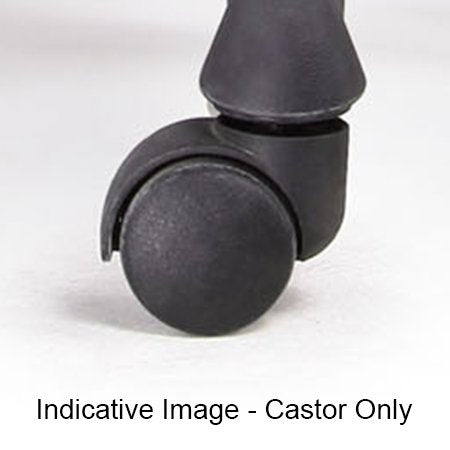 Set of 5 Black Chair Castors | Office Furniture IQ Australia