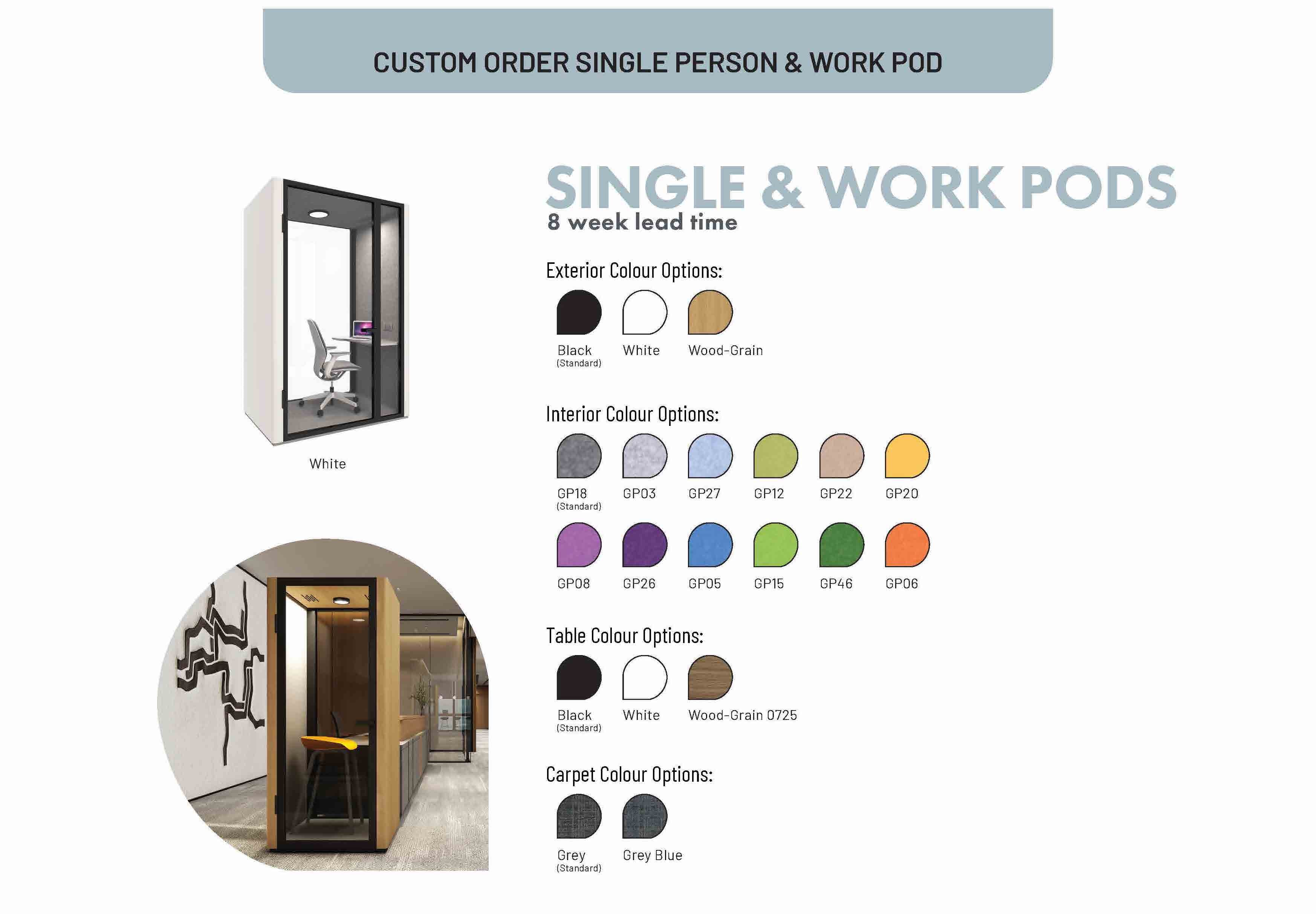 B.Quiet Working Pod – Custom Colour | Office Furniture IQ Australia