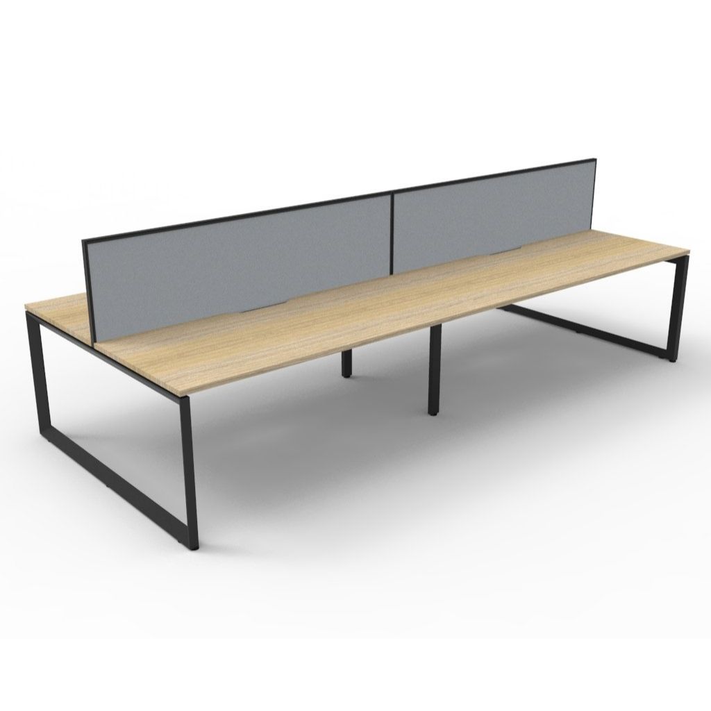 Infinity Back to Back Loop Leg Workstation with Screen | Office ...